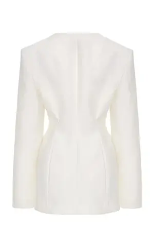Source Unknown Adine Hourglass Blazer - White