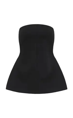 Source Unknown Rubik Peplum Top - Black