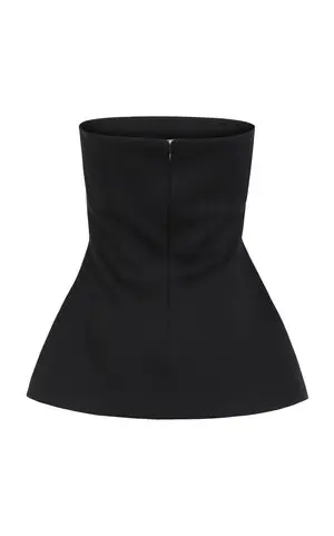 Source Unknown Rubik Peplum Top - Black