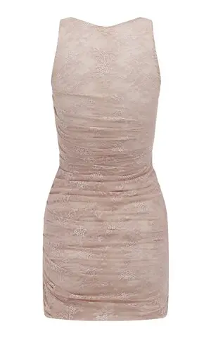 Alex Perry Singlet Sheer Stretch Lace Mini Dress