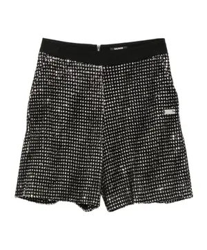 Balmain Sequin-embellished Logo-plaque Shorts