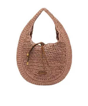 GIANNI CHIARINI Nefeli Woven Shoulder Bag - Brown