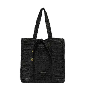 GIANNI CHIARINI Nefeli Crochet Tote Bag - Black