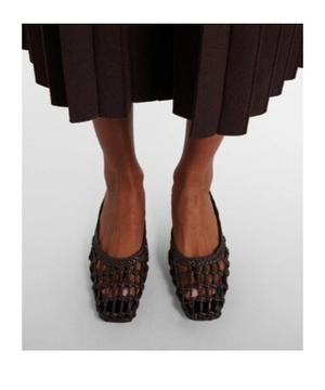 Staud Otto Woven Leather Mules