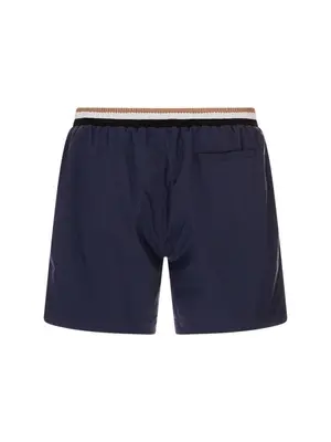 Hugo Boss Drawstring Swim Shorts With Letter Detail
