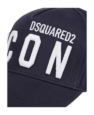 Dsquared2 Icon Logo Embroidered Distressed Baseball Cap