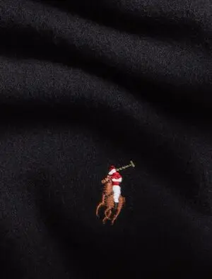 Polo Ralph Lauren Pony Embroidered Fringed-edge Scarf