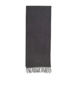Polo Ralph Lauren Polo Pony Wool Scarf - Black