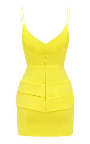 Alex Perry Bikini Draped Stretched Crepe Mini Dress