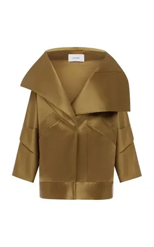 Alex Perry Wrapped Duchess Satin Jacket