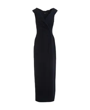 Ralph Lauren V-neck Sleeveless Maxi Dress - Black