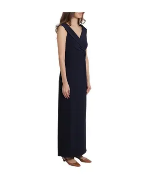 Ralph Lauren Sleeveless V-neck Maxi Dress - Black