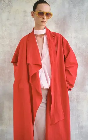 Source Unknown Nitra Scarf-lapel Cotton Coat