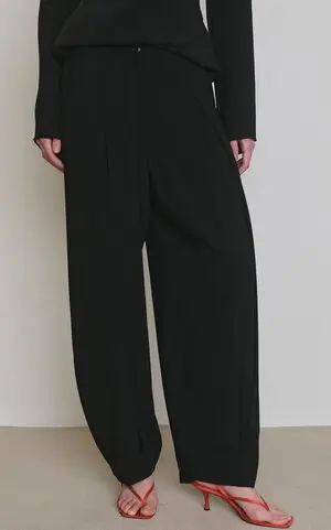 Source Unknown Mika Fluid Tuck Straight Leg Trousers