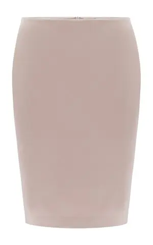 Alex Perry Low Rise Duchess Satin Midi Skirt - Light Pink