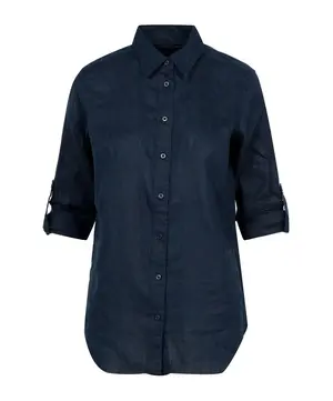 Ralph Lauren Karrie Roll-tab Shirt - Black