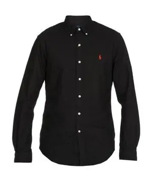 Ralph Lauren Polo Logo Embroidered Shirt - Black