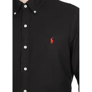 Ralph Lauren Polo Logo Embroidered Shirt - Black