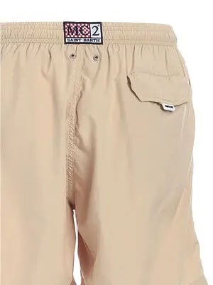 MC2 SAINT BARTH Logo-patch Drawstring Swim Shorts
