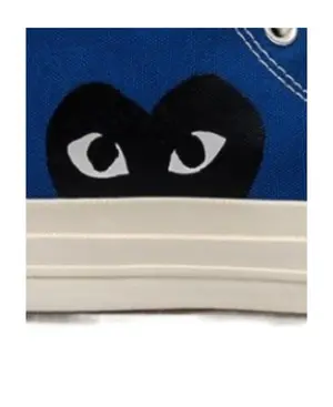 Play Comme Des Garcon X Converse Chuck 70 High-top Sneakers - Blue