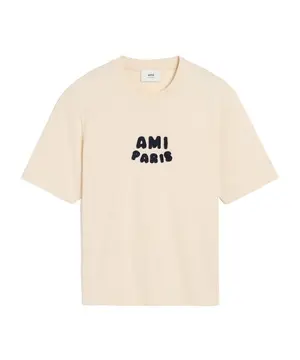 AMI Paris Logo Patch Crewneck T-shirt