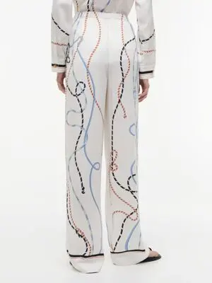 Tommy Hilfiger Rope Print Relaxed Straight Trousers