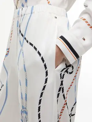 Tommy Hilfiger Rope Print Relaxed Straight Trousers