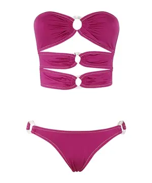 REINA OLGA Sleeveless Cut-out Swimsuit