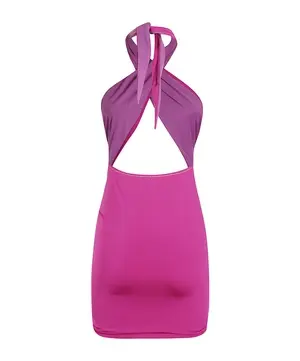 REINA OLGA Sleeveless Ruched Cut-out Mini Dress