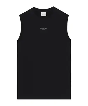 Drole De Monsieur Crew-neck Tank Top - Black