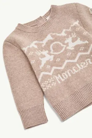 Moncler Deer Motif Wool Cashmere Set