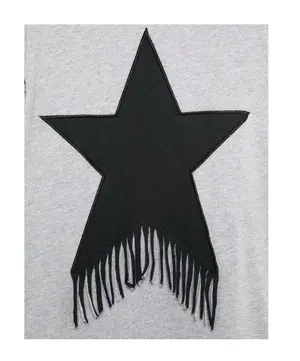 Stella McCartney Round Neck T-shirt Dress With Star Applique