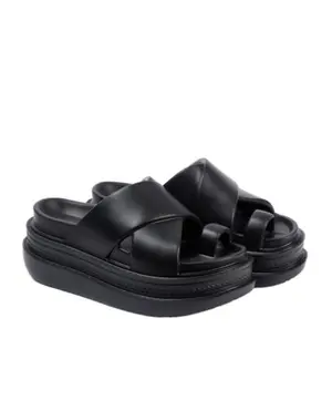 Sacai Platform Sandals - Black