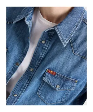 7 For All Mankind Long Sleeve Western Shirt
