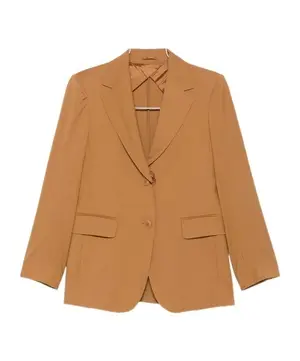 Max Mara Long-sleeved Suit Jacket - Brown