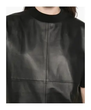 Max Mara Paneled Round Neck Short Sleeve T-shirt