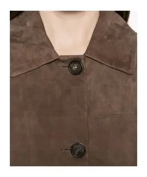 Max Mara Long-sleeve Leather Jacket