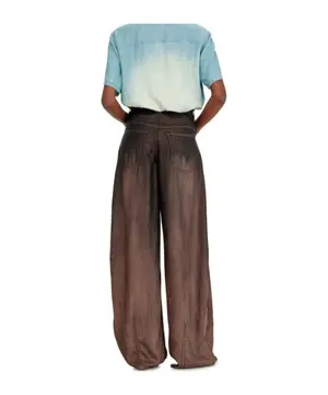 DIESEL® 1987 D-khelz Relaxed Fit Wide-leg Jeans - Brown
