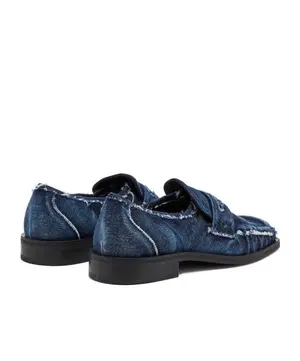 DIESEL® D-amber Distressed Denim Loafers