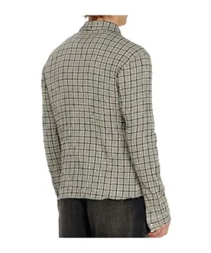 DIESEL® Check Shirt With Seersucker Effect
