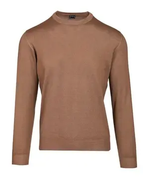 Fedeli Crew-neck Sweater - Brown