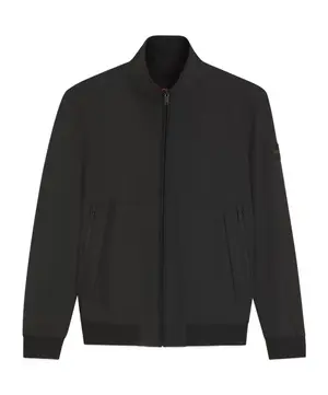 Hugo Boss Water-repellent Softshell Jacket With Detachable Sleeves
