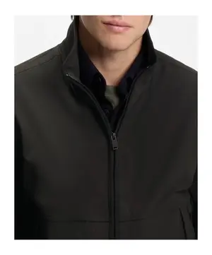 Hugo Boss Water-repellent Softshell Jacket With Detachable Sleeves