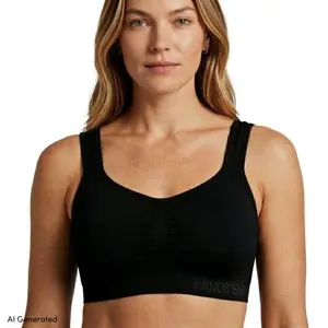 LANDS' END Bralette Soft Fit Seamless - Black