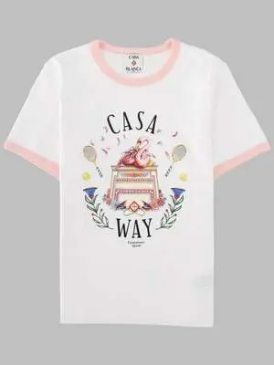 Casablanca T-shirt Casa Way - White