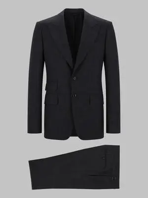 TOM FORD Completo Shelton In Grisaglia - Blue