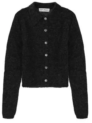 Our Legacy Mazzy Cardigan In Charcoal Melange - Multicolor