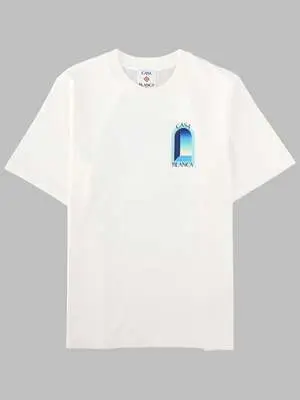 Casablanca T-shirt Con Stampa - White