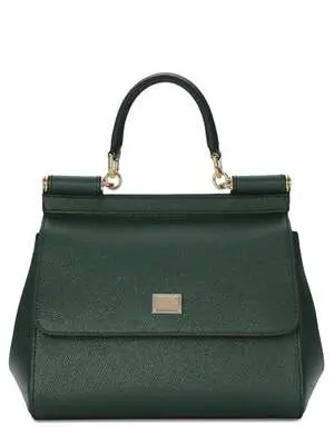Dolce & Gabbana Sicily Medium Top Handle Bag - Blue
