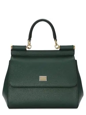 Dolce & Gabbana Sicily Medium Top Handle Bag - Green